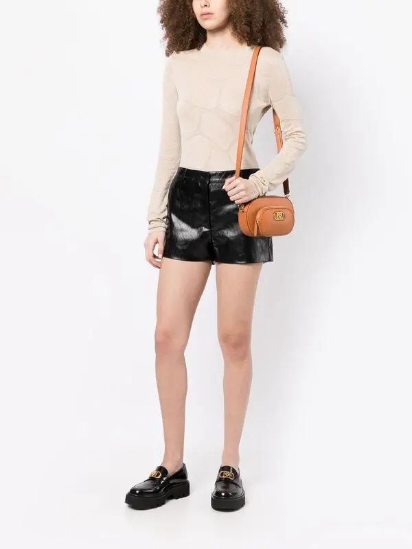 Mcm Mini Mode Travia Crossbody Bag - Brown