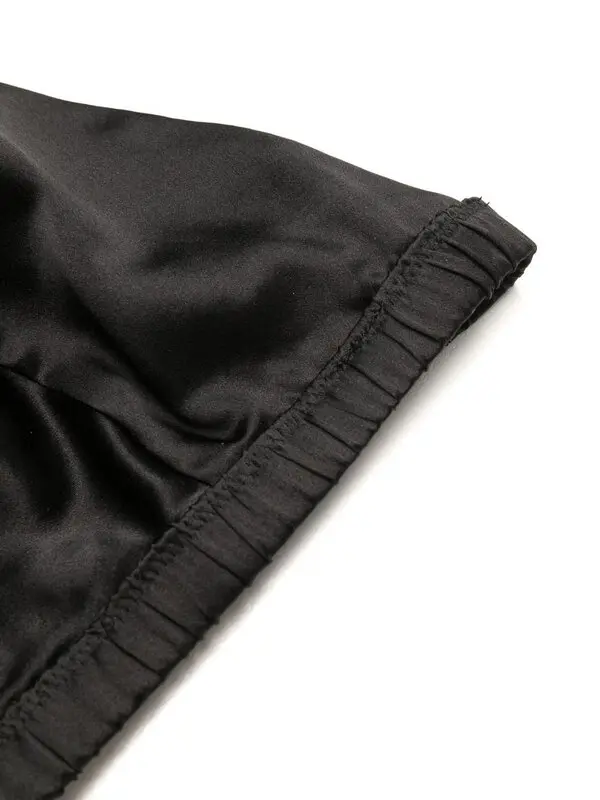 MAISON CLOSE Silk Triangle Cup Bra - Black