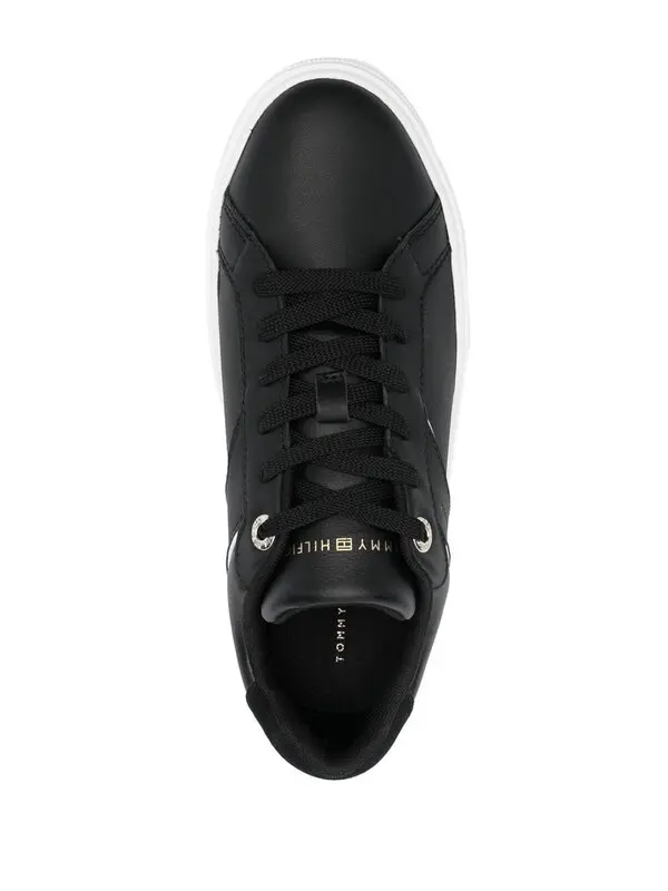 Tommy Hilfiger Leather Logo-print Sneakers