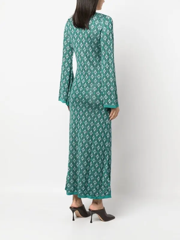PAULA Malaya Jacquard Maxi Dress