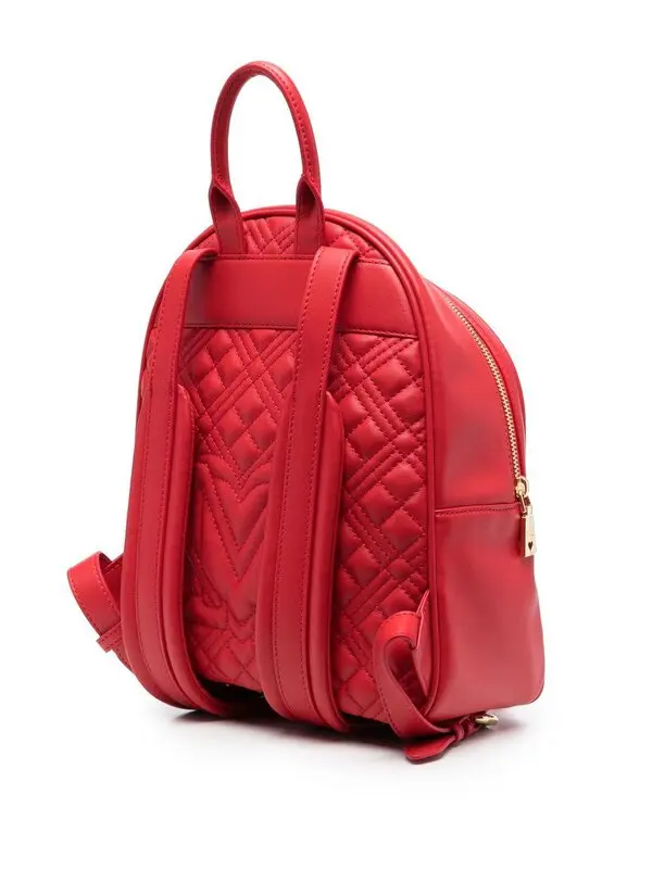 Moschino Quilted Faux-leather Backpack