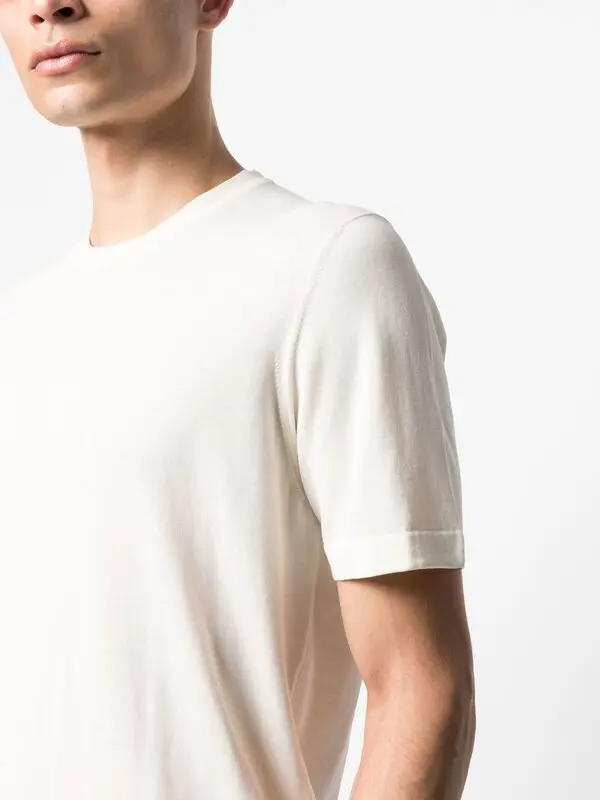 DRUMOHR Cotton Crew-neck T-shirt - Neutrals