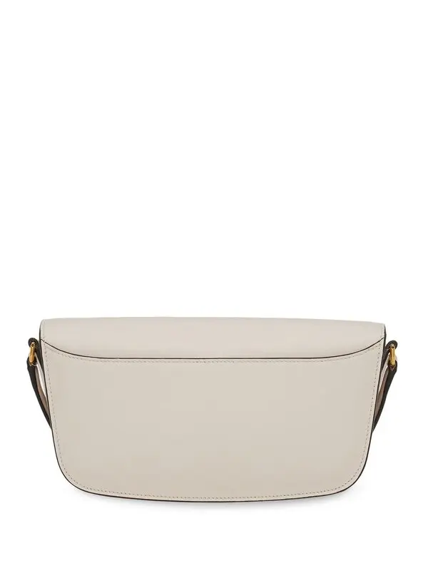 FERRAGAMO Trapezio Leather Shoulder Bag - Neutrals