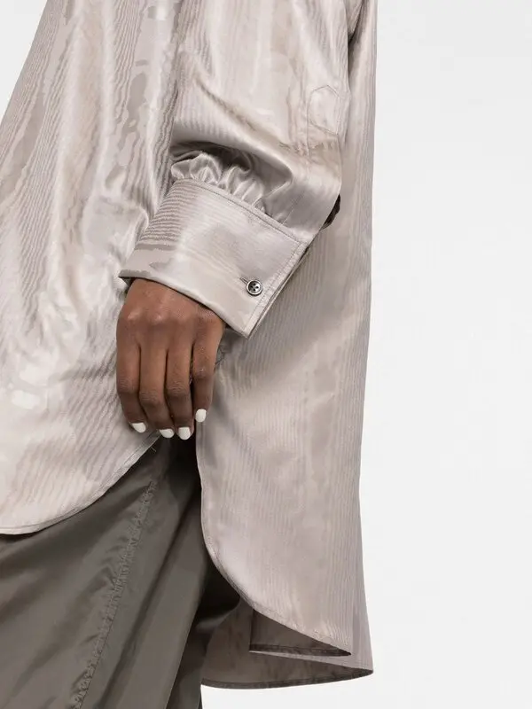 MAISON MARGIELA Oversized Long-sleeve Shirt - Grey