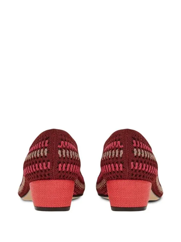 FERRAGAMO Vara Bow 30mm Crochet Pumps