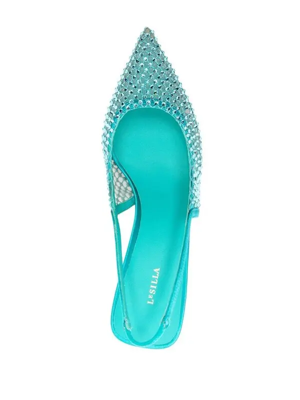 LE SILLA Gilda 70mm Slingback Pumps - Blue