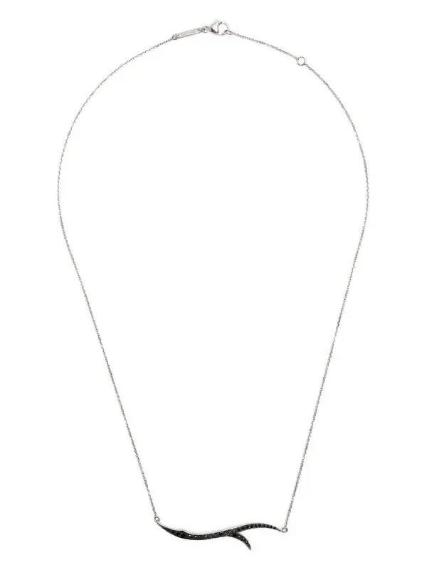 Stephen Webster 18kt White Gold Diamond Stem Necklace