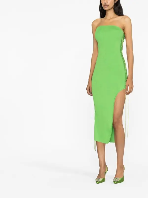 Giuseppe Di Morabito Lace-up Midi Dress