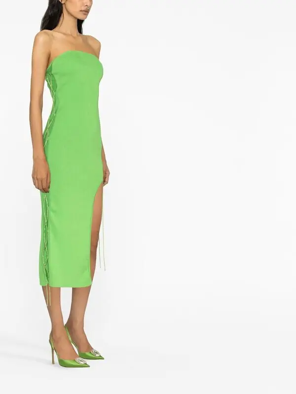 Giuseppe Di Morabito Lace-up Midi Dress
