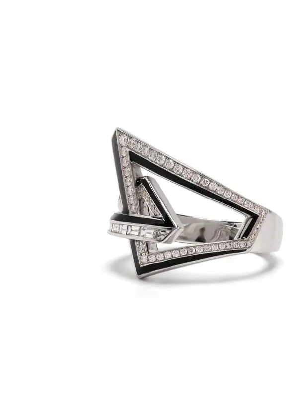 Stephen Webster 18kt White Gold Vertigo Obtuse Diamond Ring