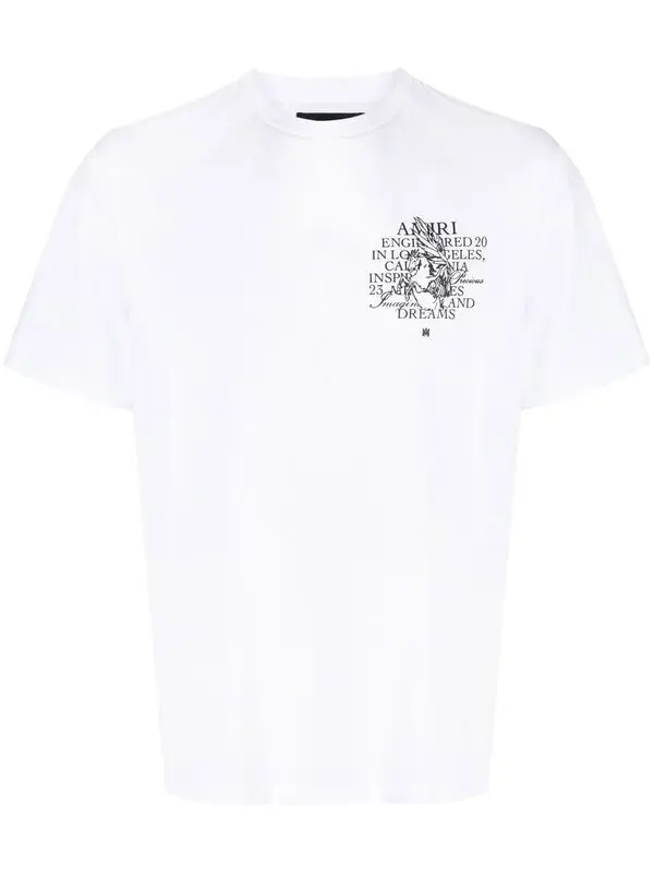 Amiri Logo-print Cotton T-shirt - White