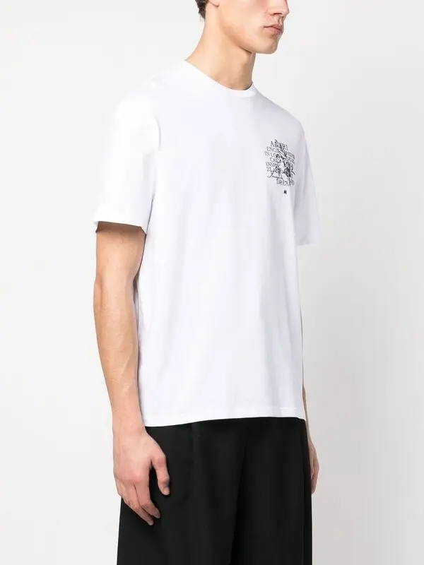 Amiri Logo-print Cotton T-shirt - White