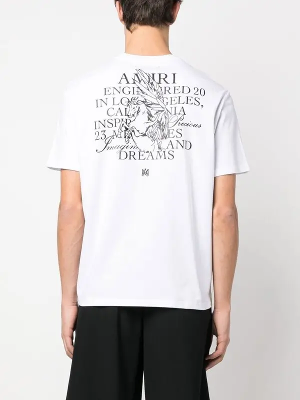 Amiri Logo-print Cotton T-shirt - White