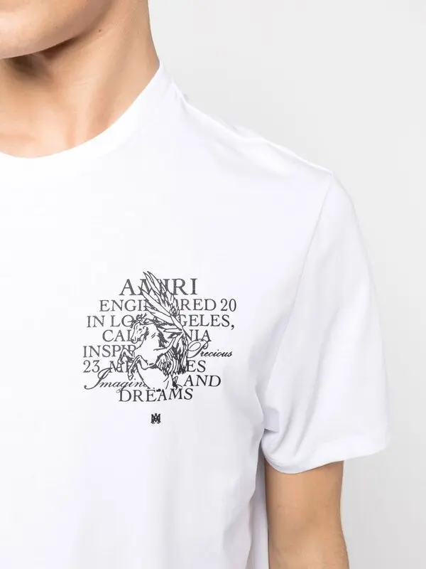 Amiri Logo-print Cotton T-shirt - White