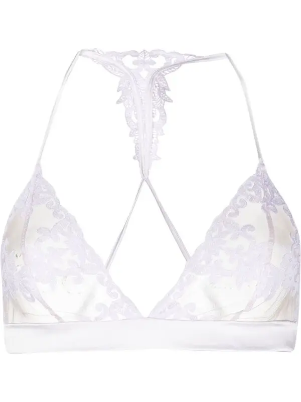 FLEUR OF ENGLAND Aria Boudoir Bra - White