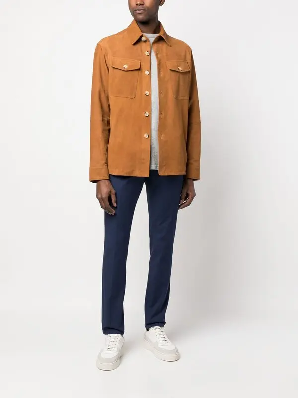 DONDUP Straight-leg Chino Trousers - Blue