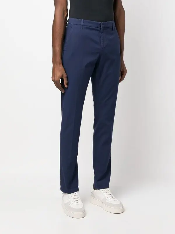 DONDUP Straight-leg Chino Trousers - Blue
