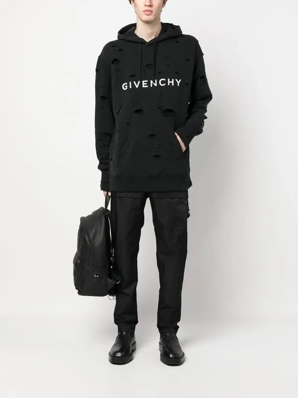 Givenchy 4g-buckle Straight-leg Cargo Trousers