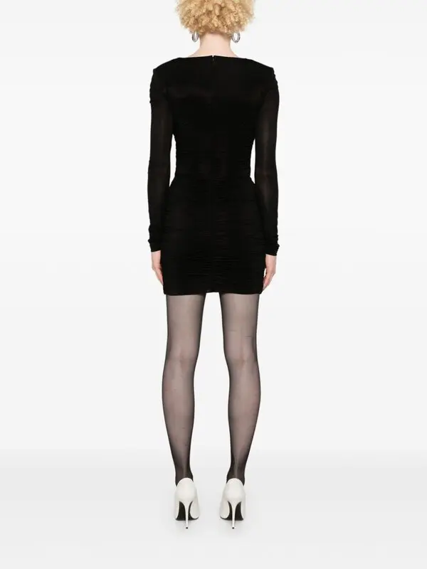 Saint Laurent Ruched Mini Dress