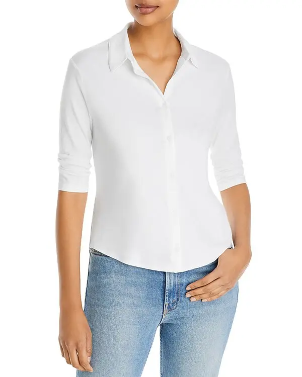 Majestic Filatures Soft Touch Shirt - Blanc