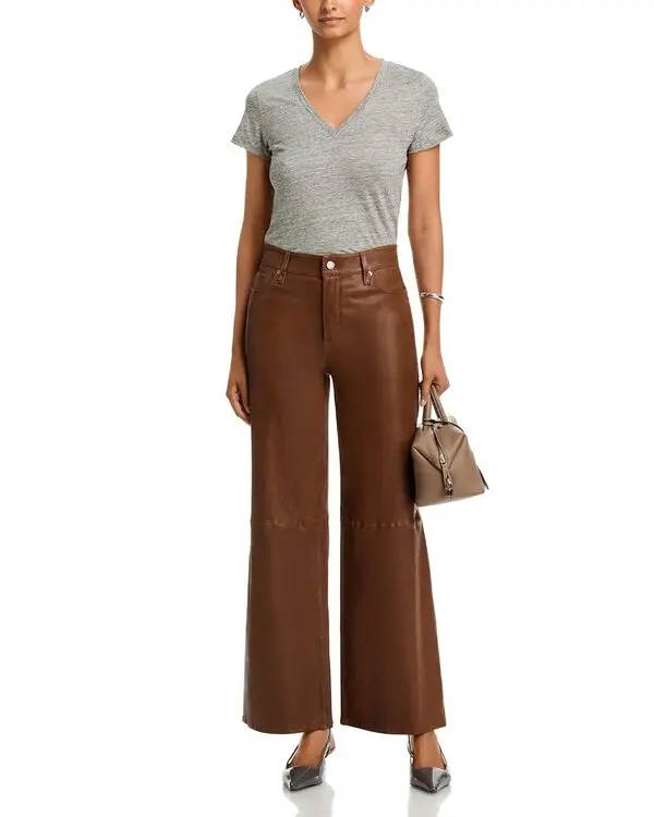 Majestic Filatures Linen Blend V-neck Tee