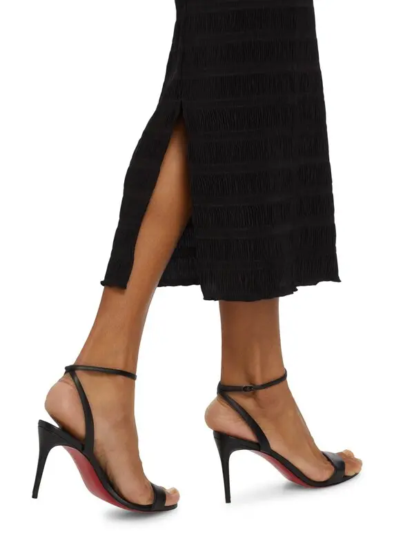 L'IDEE Gigi Satin One-shoulder Midi-dress