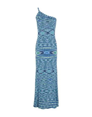 8 By Yoox Cotton Sleeveless Knit Long Dress In Blue - 68% Off | Editorialist