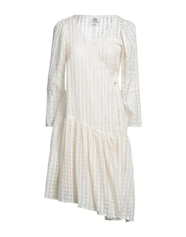 ATTIC AND BARN Mini Shirt Dress - Ivory