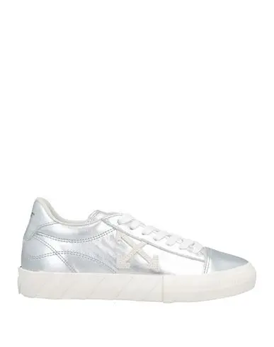 OFF-WHITE™ Calfskin Low-tops & Trainers - Silver