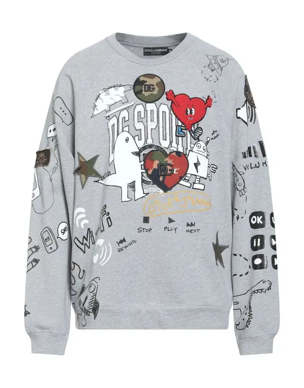 Dolce & Gabbana Crewneck Sweatshirt With Embroidered Logo