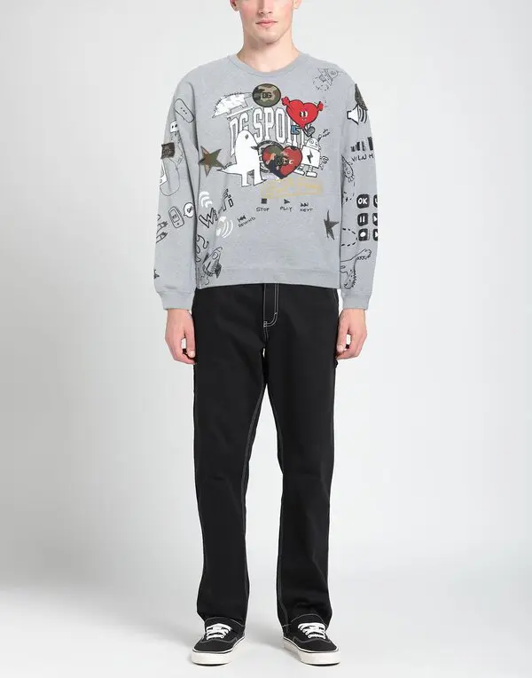 Dolce & Gabbana Crewneck Sweatshirt With Embroidered Logo