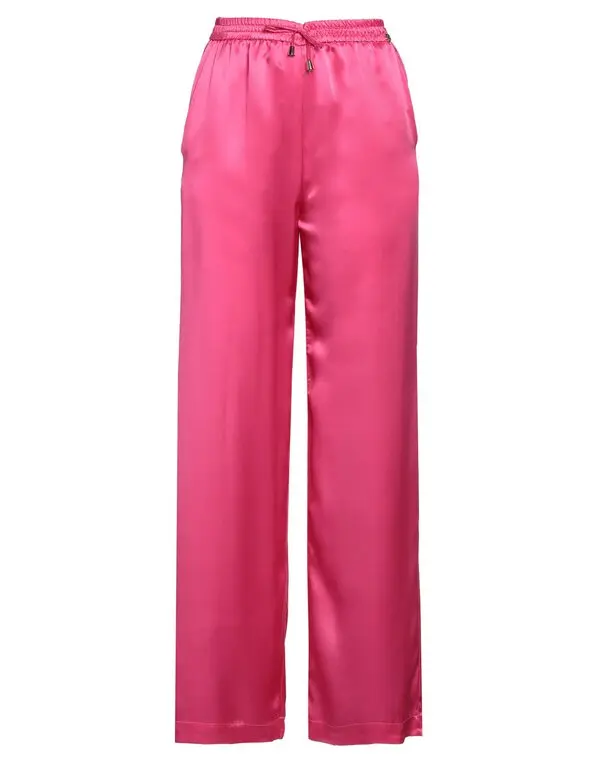 Blumarine Wide Leg Silk Pants - Pink