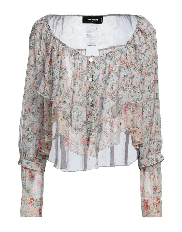 Dsquared2 Silk Floral-print Shirt - Blue