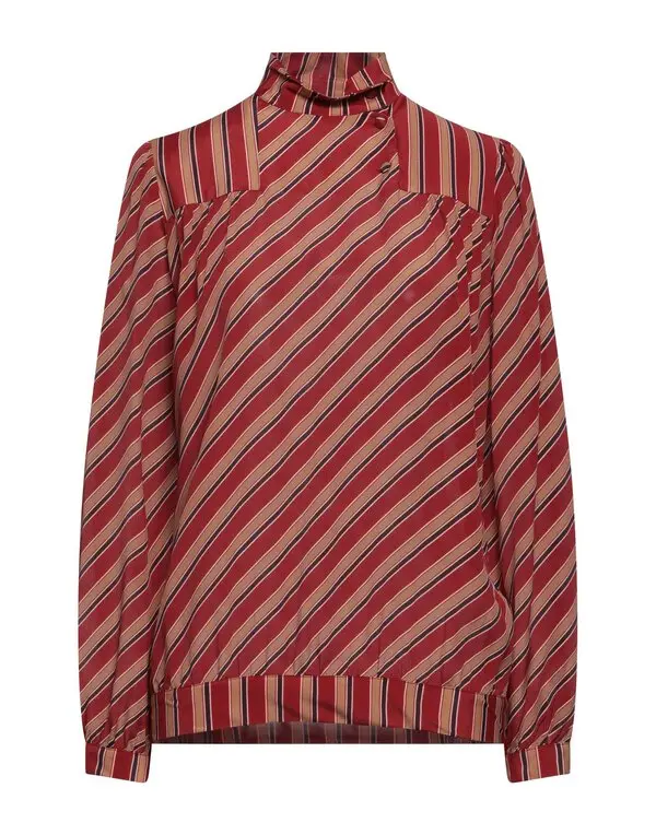 KATIA GIANNINI Striped Crepe Top