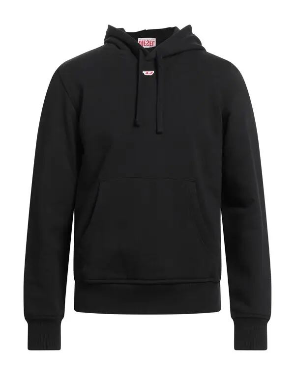 DIESEL Cotton-elastane Fleece Sweatshirt - Black