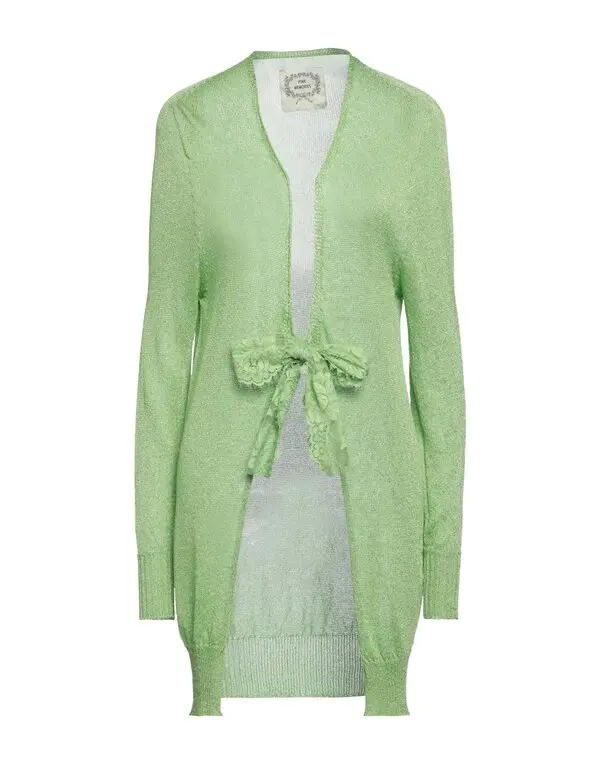 PINK MEMORIES Knit Cardigan With Lace Detail