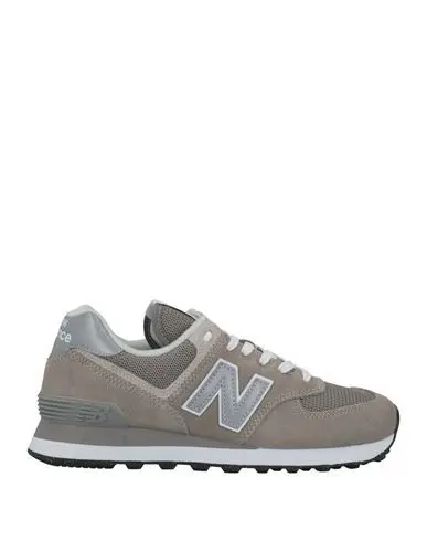 NEW BALANCE 574 Low-top Sneakers In Leather And Textile Fibers - Grey