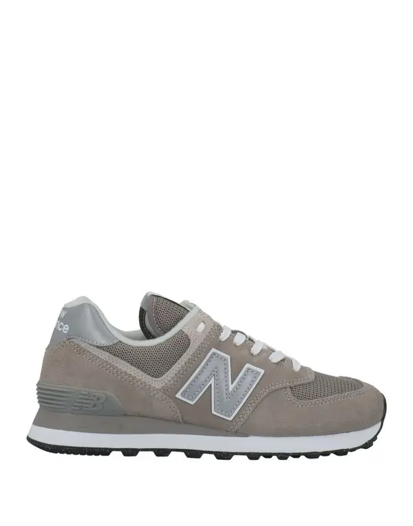 NEW BALANCE 574 Low-top Sneakers In Leather And Textile Fibers - Grey