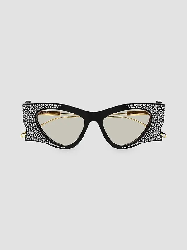 Gucci Hollywood Forever 51mm Directional Sunglasses - Black