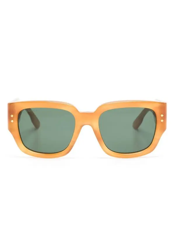 Gucci Gg1261s Square-frame Sunglasses - Neutrals