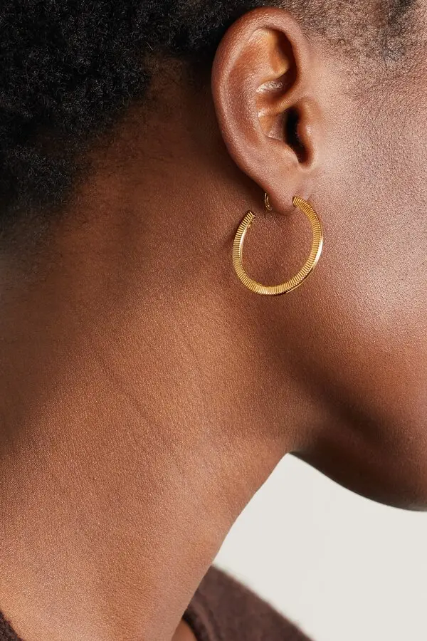 VILTIER Rayon Disco 18-karat Hoop Earrings