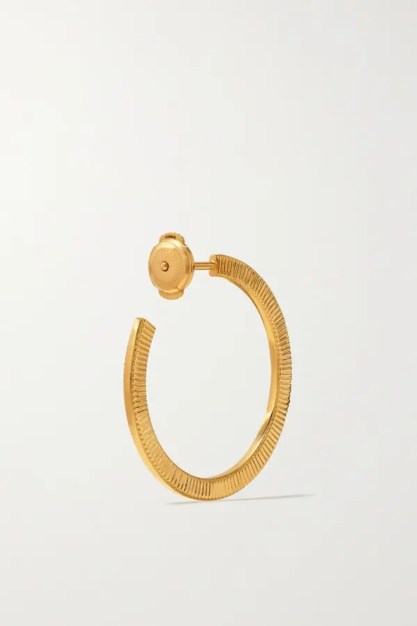 VILTIER Rayon Disco 18-karat Hoop Earrings