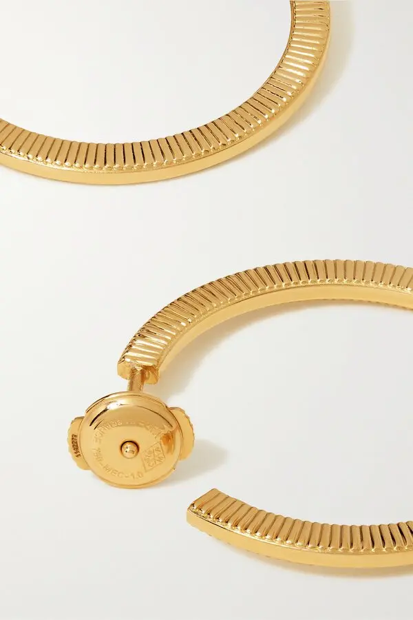 VILTIER Rayon Disco 18-karat Hoop Earrings