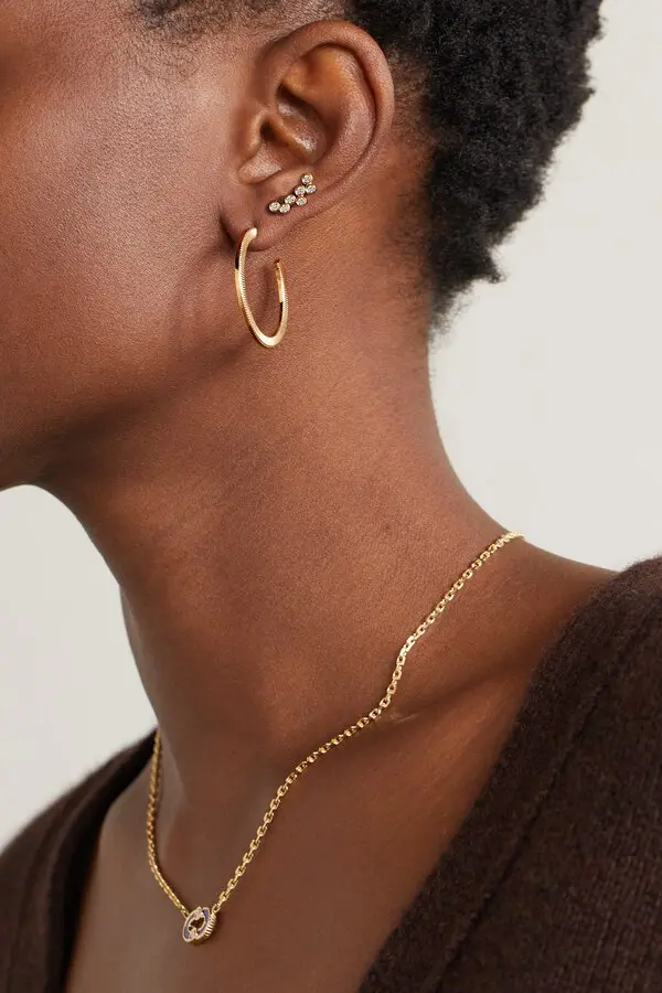 VILTIER Rayon Disco 18-karat Hoop Earrings