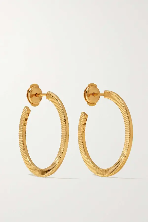 VILTIER Rayon Disco 18-karat Hoop Earrings