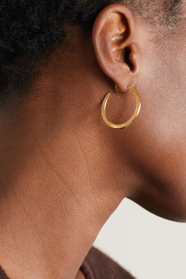 VILTIER Rayon Disco 18-karat Hoop Earrings