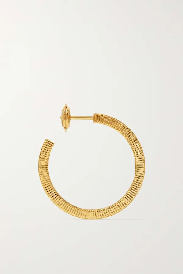 VILTIER Rayon Disco 18-karat Hoop Earrings