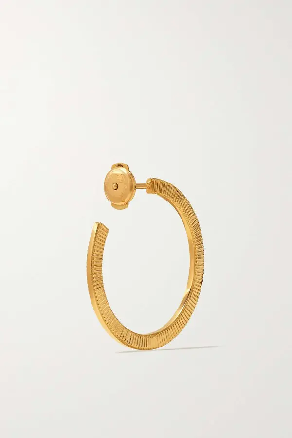 VILTIER Rayon Disco 18-karat Hoop Earrings
