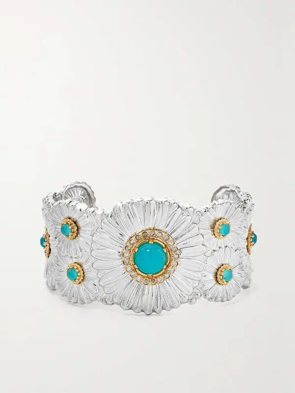 Buccellati Daisy Blossoms Cuff - Silver