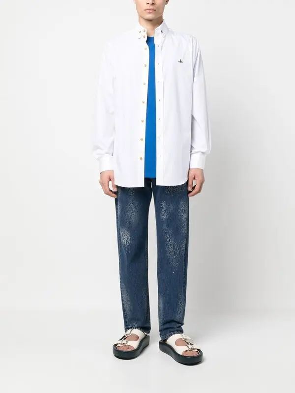 VIVIENNE WESTWOOD Krall Orb-embroidered Shirt